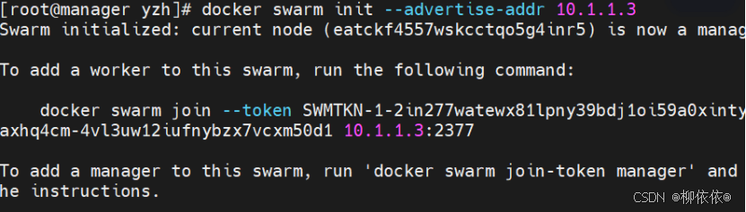 Docker Swarm 集群部署_docker swarm集群部署-CSDN博客
