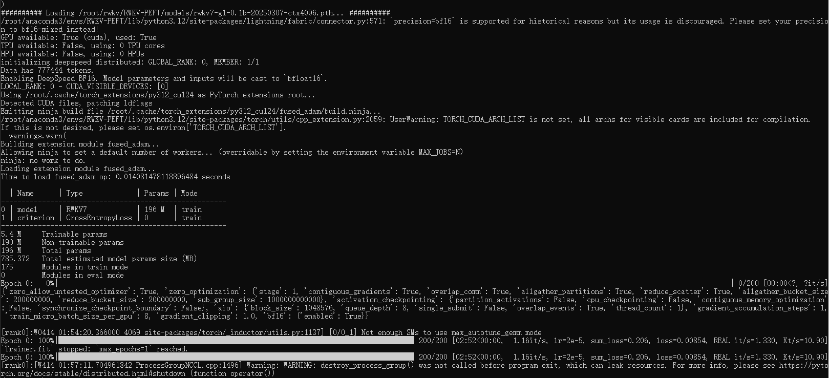 【教程】RWKV-7模型DiSHA微调（跑通版）-CSDN博客