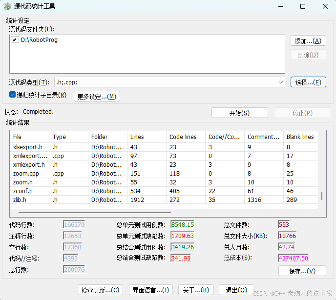 SourceCounter 是一款专业的代码统计分析工具_sourcecounter软件介绍-CSDN博客
