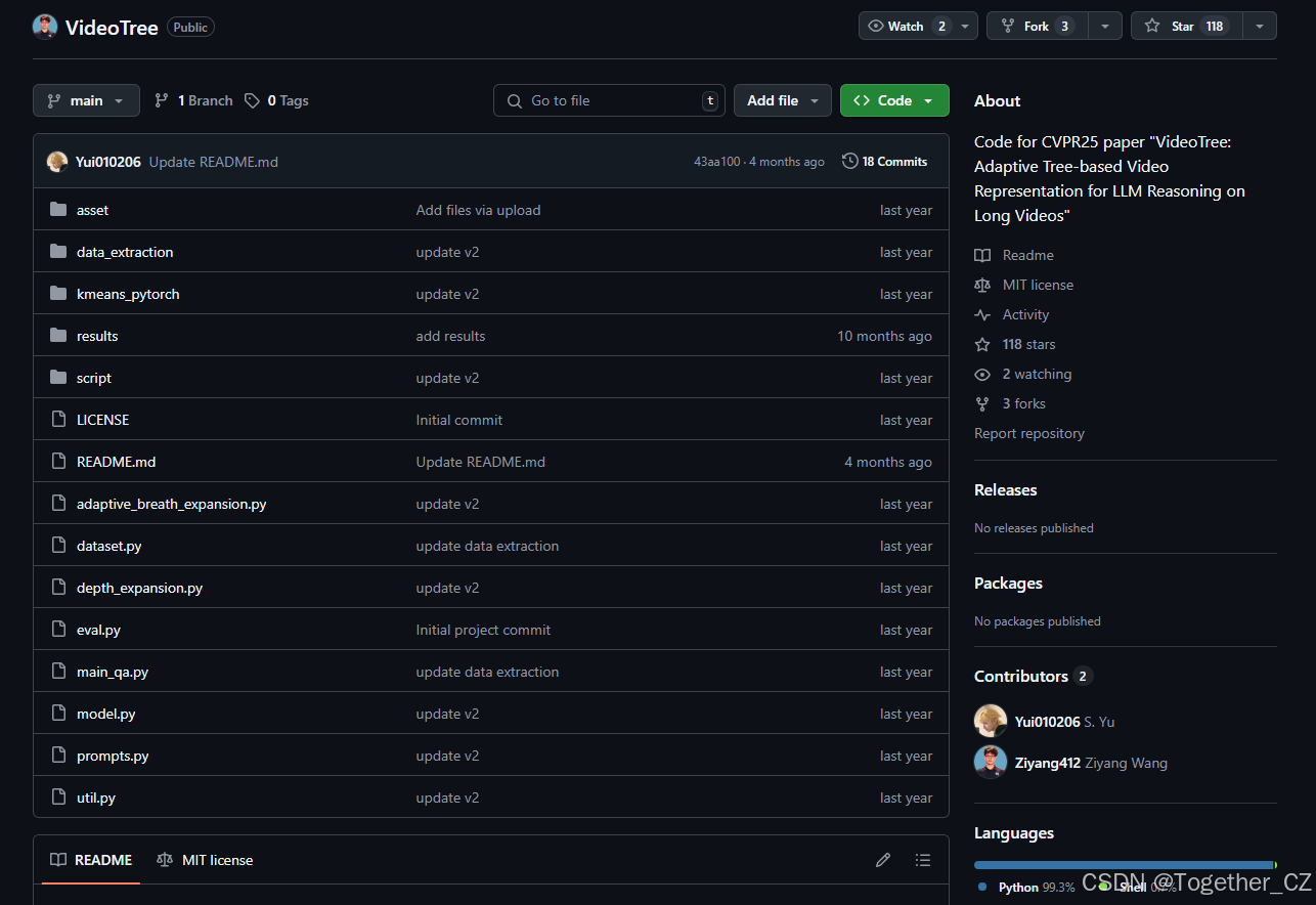 VideoTree: Adaptive Tree-based Video Representation for LLM Reasoning on Long Videos长视频语言模型推理自适应 ...