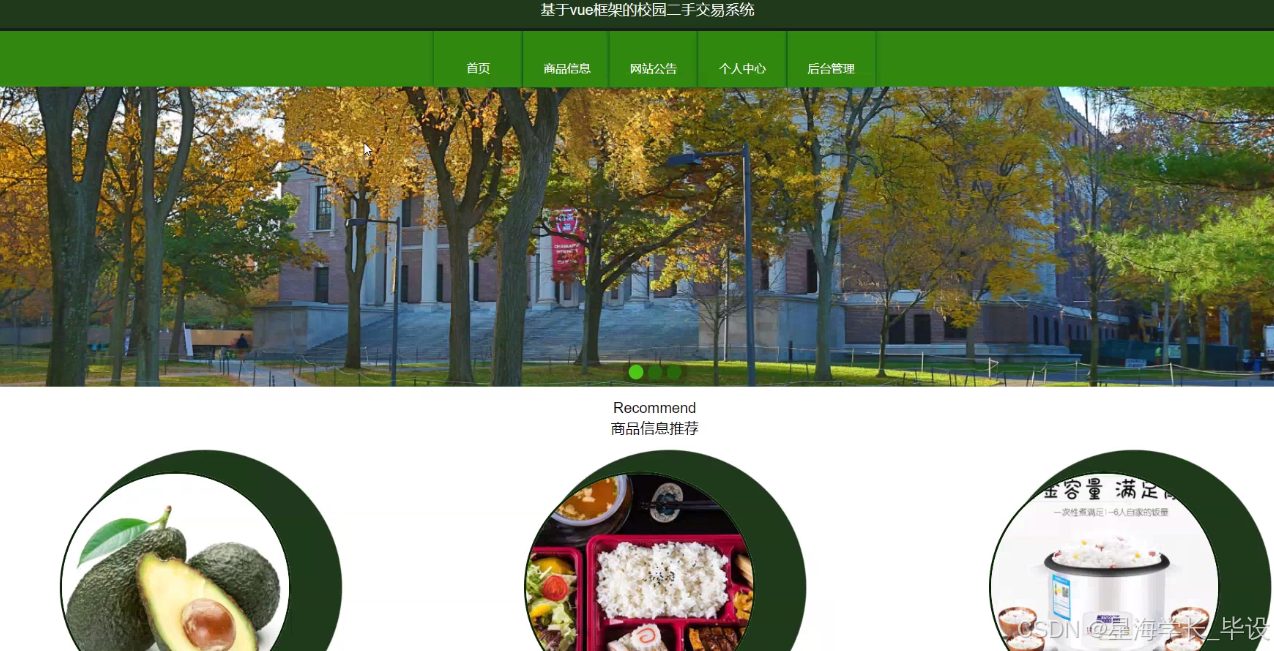 基于nodejsvue基于vue框架的校园二手交易系统 开题源码程序论文 计算机毕业设计 Csdn博客