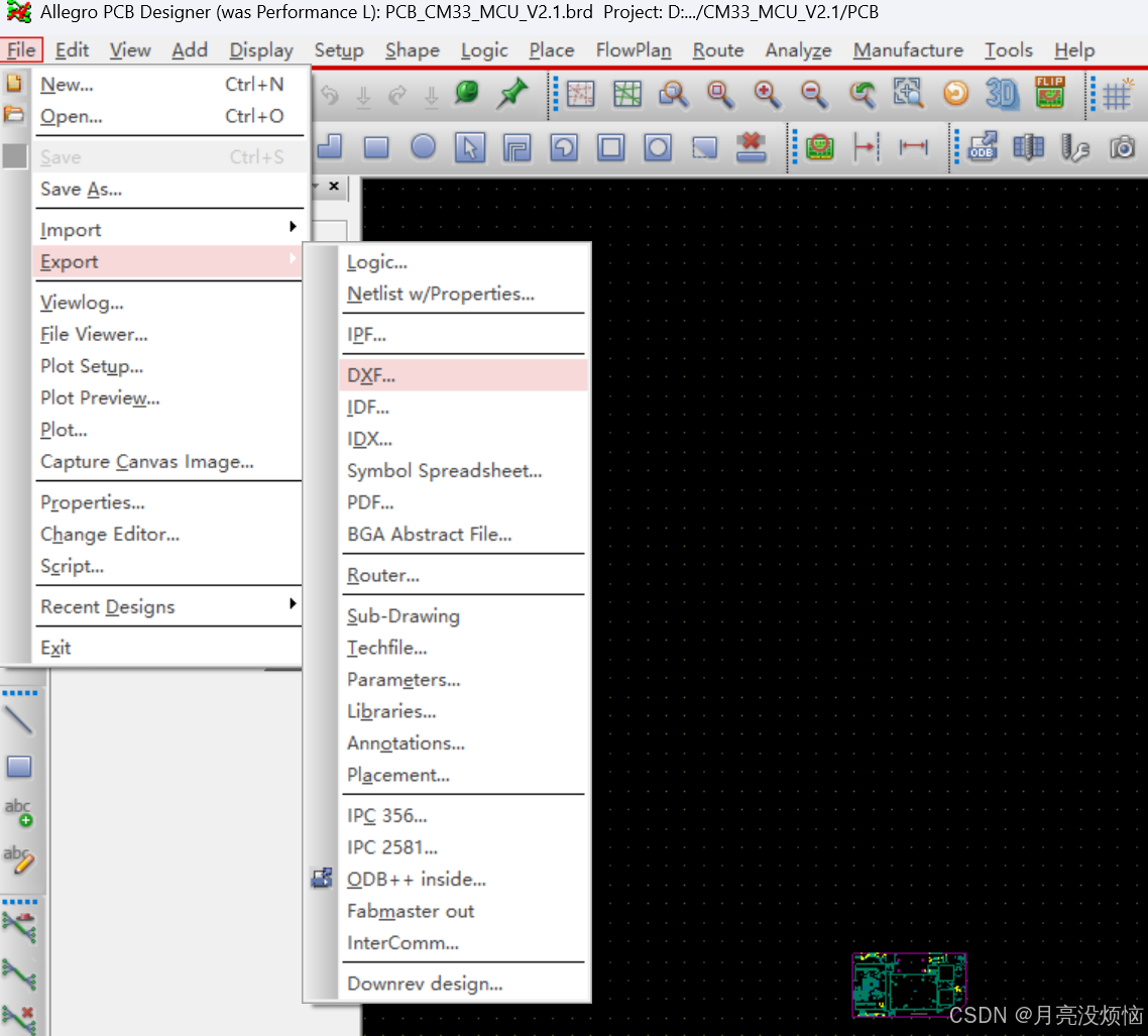 orCAD/ALLEGRO，allegro导入和导出DXF_allegro导出dxf-CSDN博客
