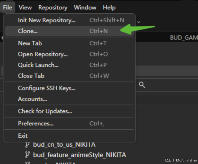 Fork如何拉取Git项目（以unity为例）_unity fork-CSDN博客