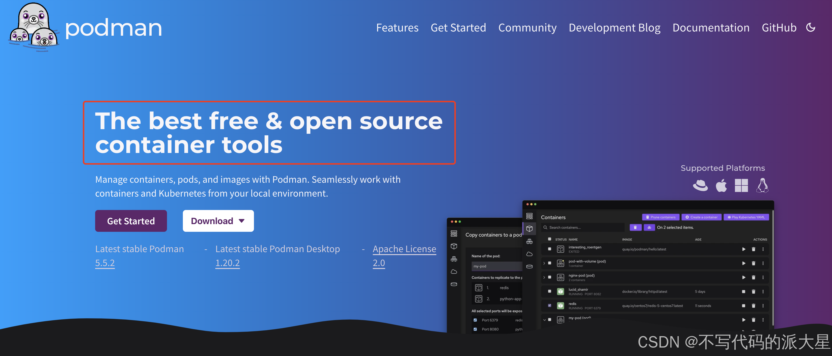 Podman vs Docker：容器技术新革命-CSDN博客