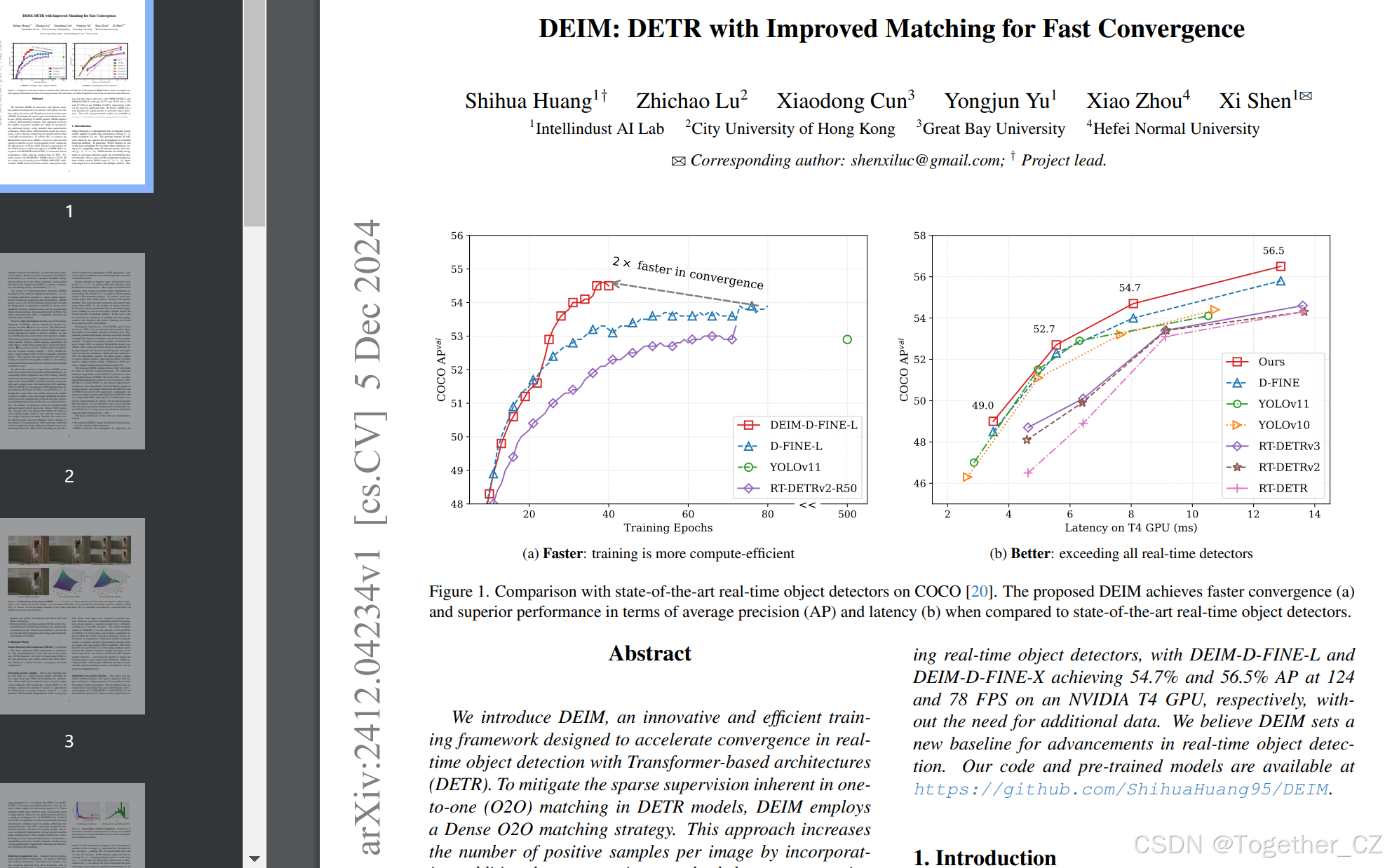 DEIM: DETR with Improved Matching for Fast Convergence——具有改进匹配的DETR，用于快速收敛-CSDN博客