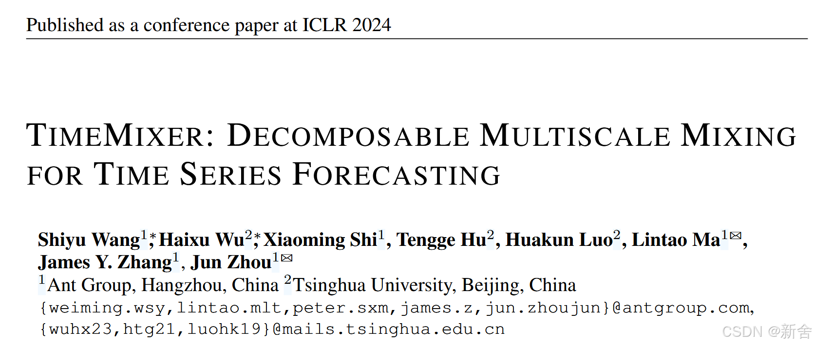 TimeMixer 代码整理-CSDN博客