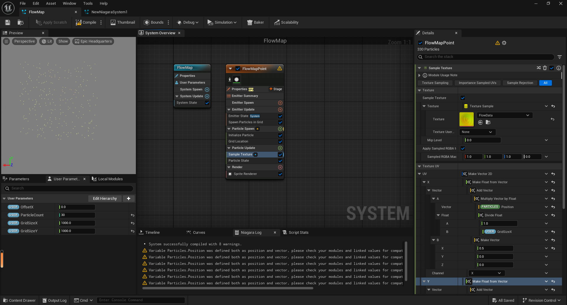 UE5 利用 Niagara ribbon粒子实现FlowMap特效_ue flowmap-CSDN博客