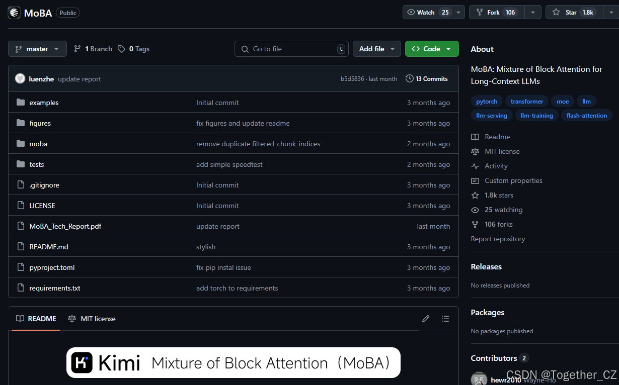 MoBA: MIXTURE OF BLOCK ATTENTION FORLONG-CONTEXT LLMS——面向长文本上下文的混合块注意力技术报告_moba: mixture of ...