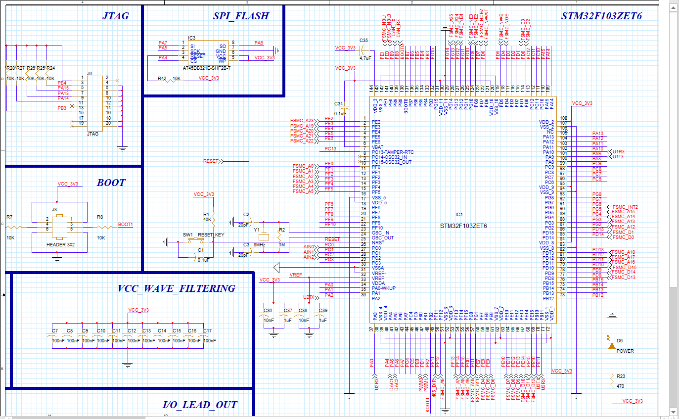 2w字超详细：MCU开发板的完整电路设计（基于STM32F103ZET6的单片机开发板设计）_stm32f103zet6 mcudev-CSDN博客