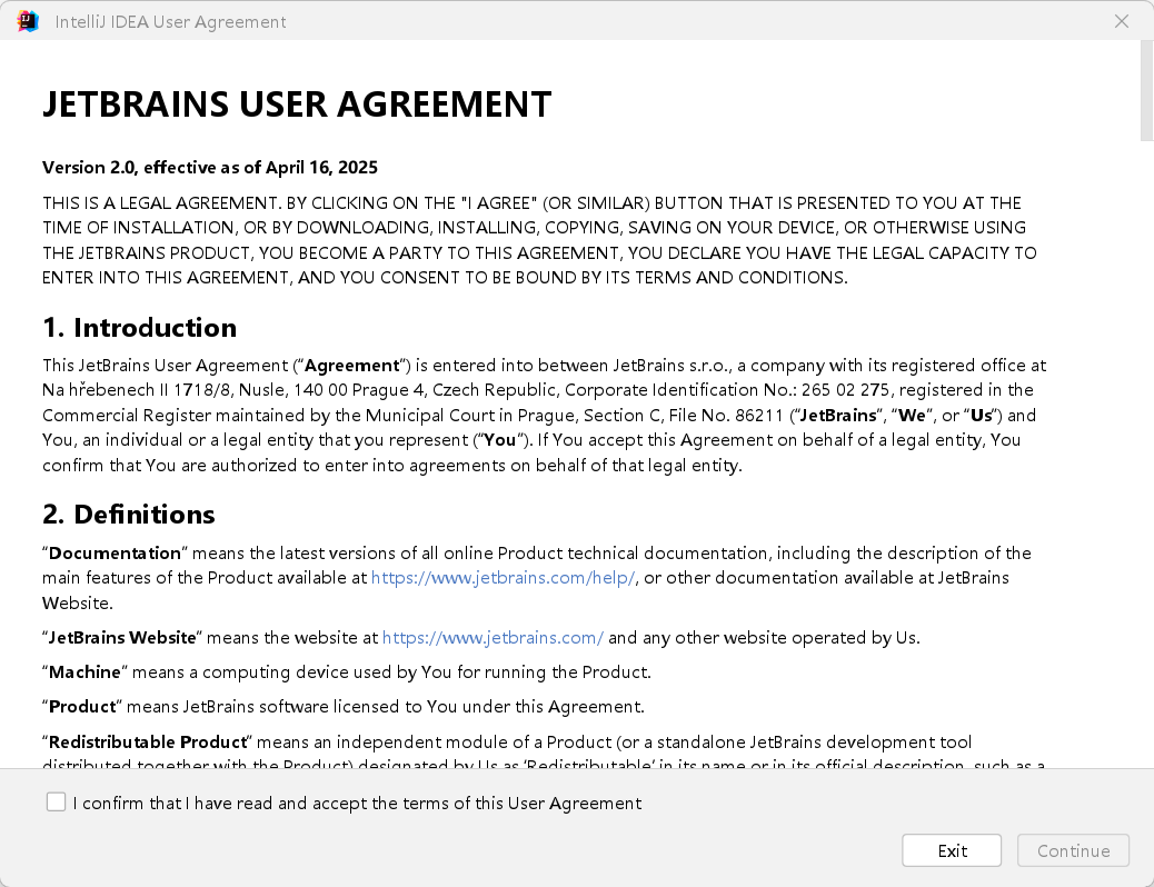 打开IDEA的更新提示JETBRAINS USER AGREEMENT_idea jetbrains user agreement-CSDN博客