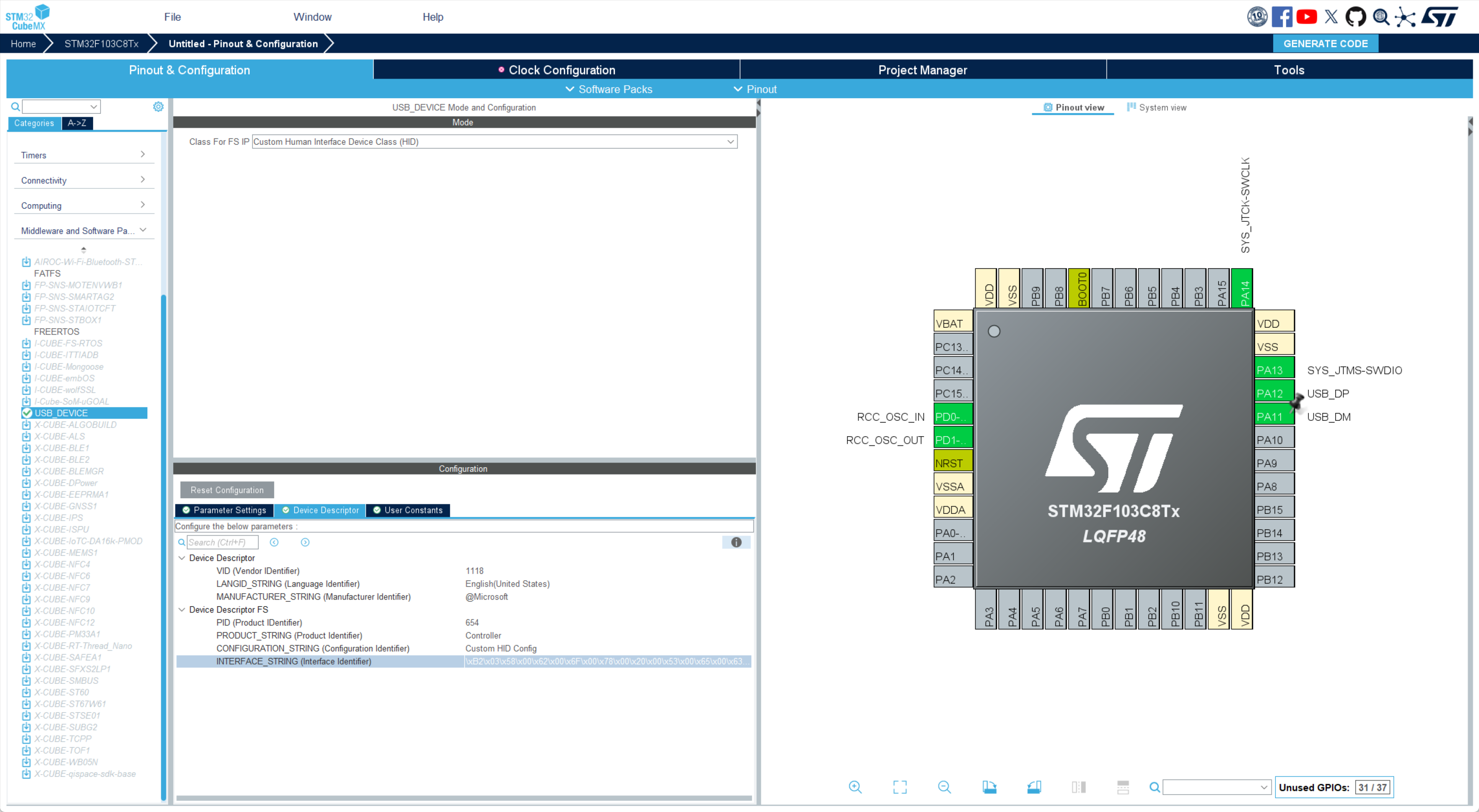 XINPUT协议模拟-基于STM32F103C8T6-正文1_stm32 xinput震动反馈-CSDN博客