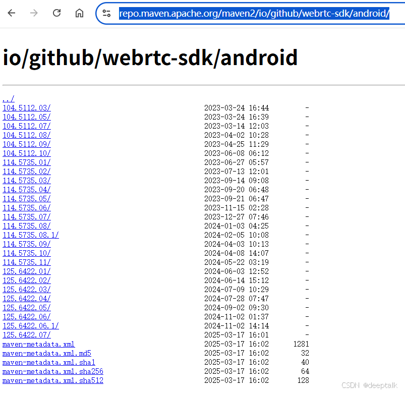 Failed to resolve: org.webrtc:google-webrtc:1.0.32006_android_chival366-DeepSeek技术社区