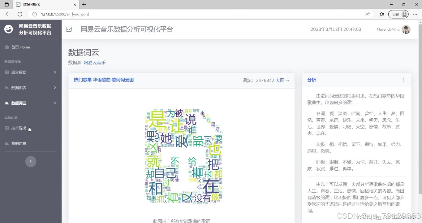 大数据毕业设计:python网易云音乐数据采集分析可视化系统(附源码)基于python的网易云音乐情感分析 Csdn博客