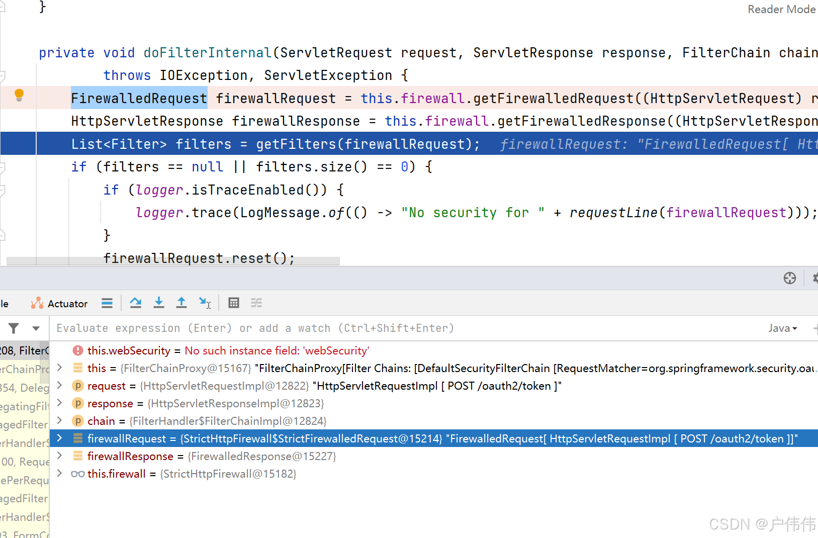 pig4cloud的Filter匹配matcher过程_a filter chain that matches any request [defaultse-CSDN博客