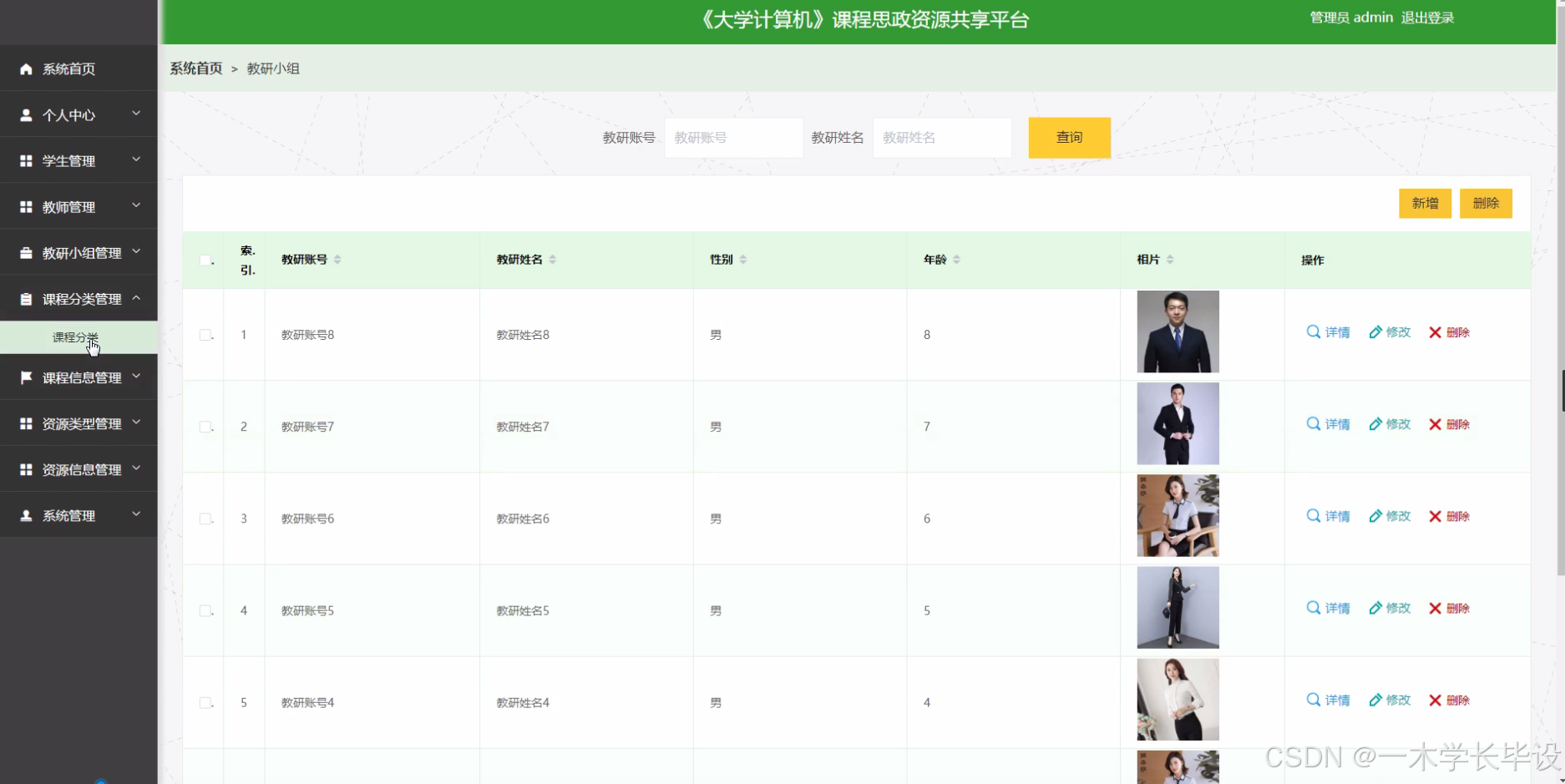 开题flask框架《大学计算机》课程思政资源共享平台(程序论文python)课程思政资源共享平台功能模块图 Csdn博客