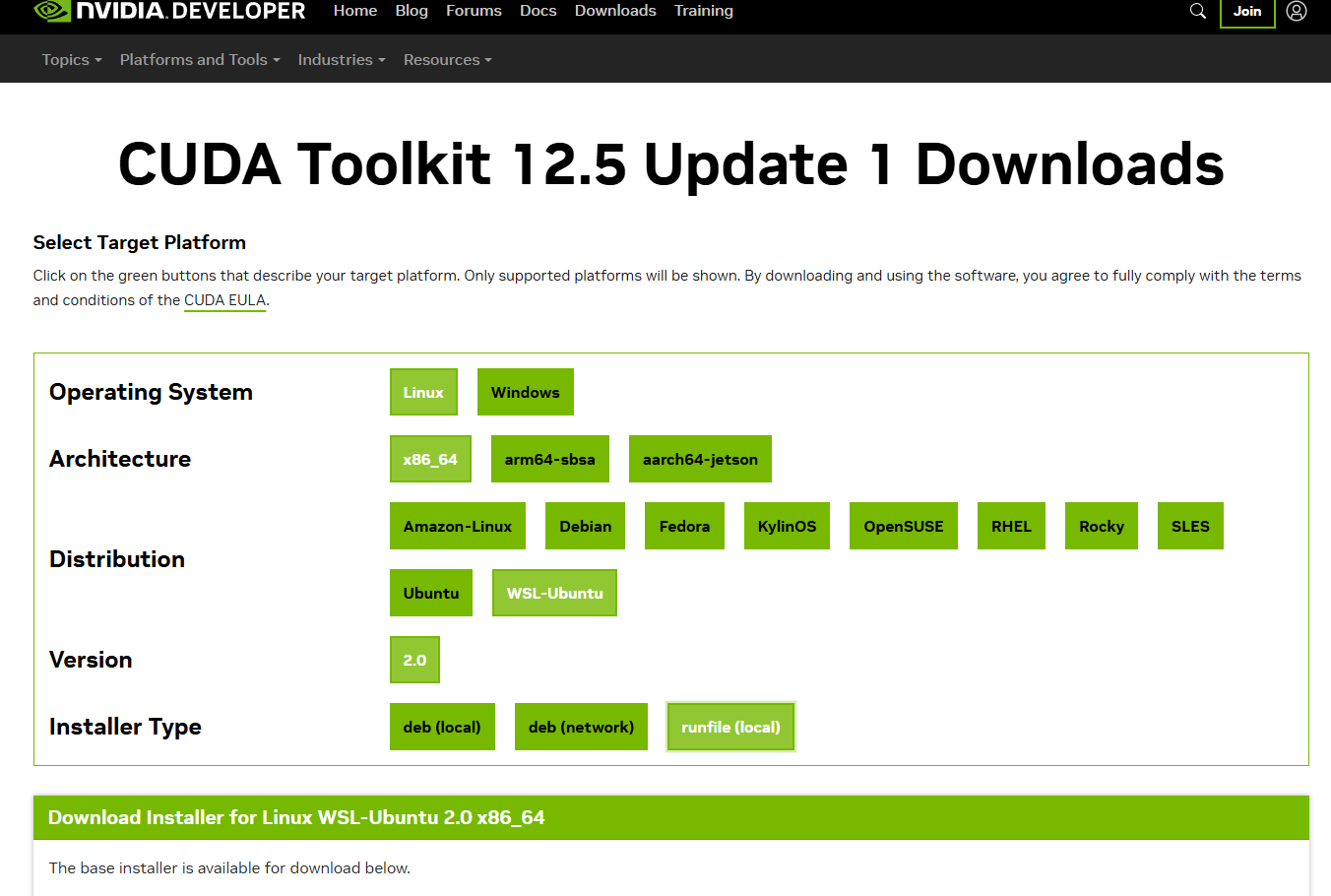 在Windows下利用WSL配置Linux环境，利用Anaconda自动搭建PyTorch虚拟环境，以及手动安装CUDA与cuDNN并配置tensorflow环境_wsl pytorch-CSDN博客