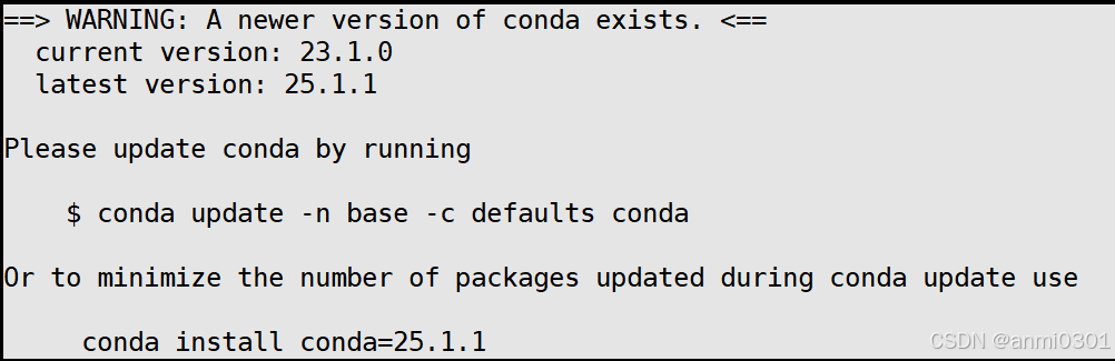 conda升级到25.1.1_conda 25.1.1-CSDN博客