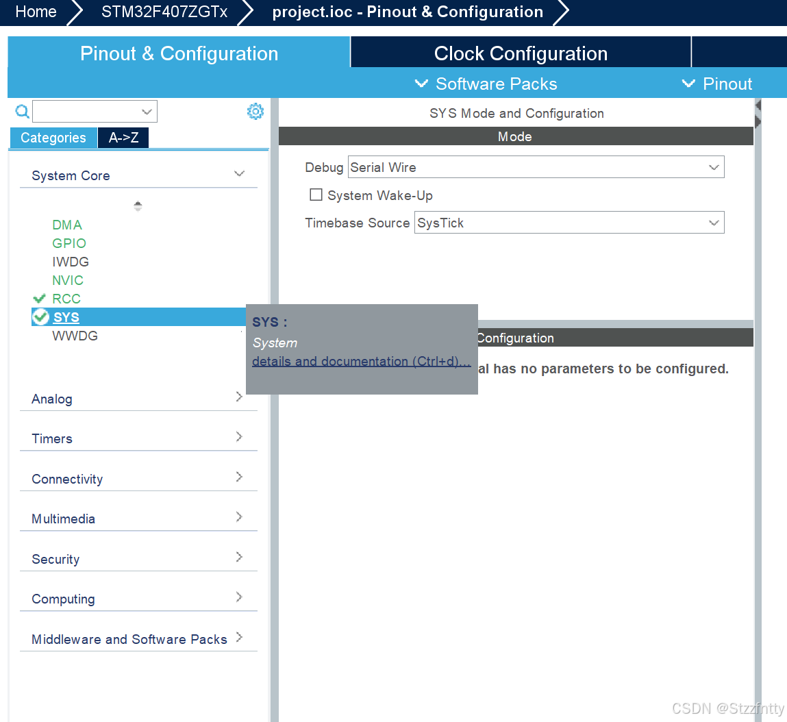 【STM32F407ZGTx】HAL库CubeMX_stm32f407 cubemx配置-CSDN博客