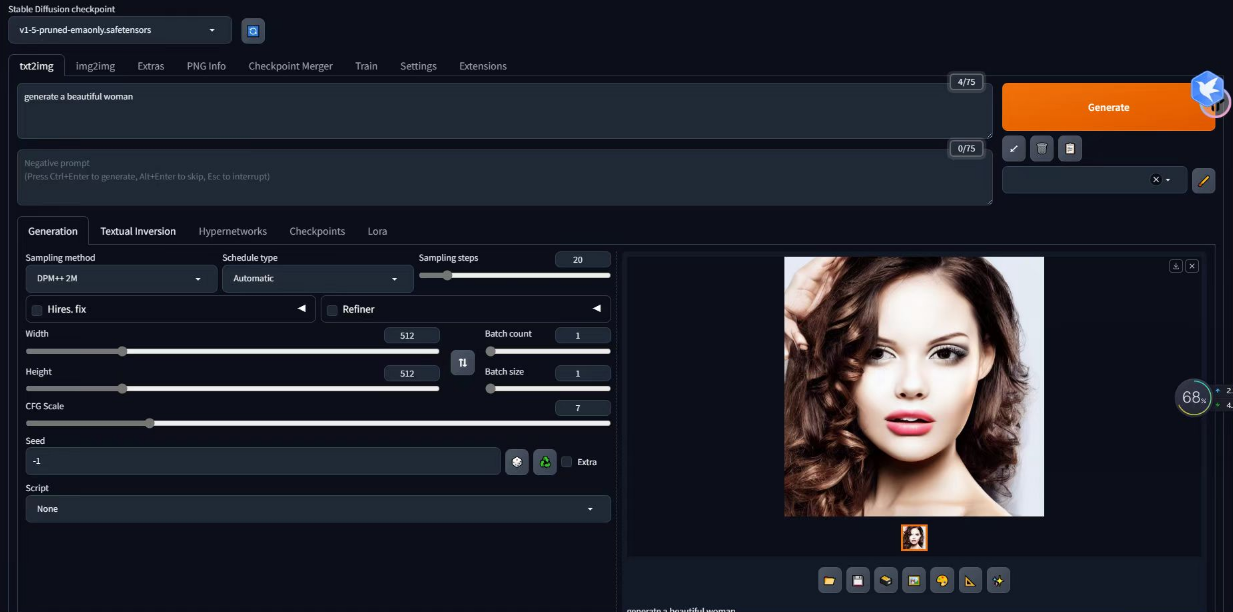 服务器Linux部署Stable Diffusion WebUI和LoRA训练自己的模型_stable-diffusion-webui 训练-CSDN博客