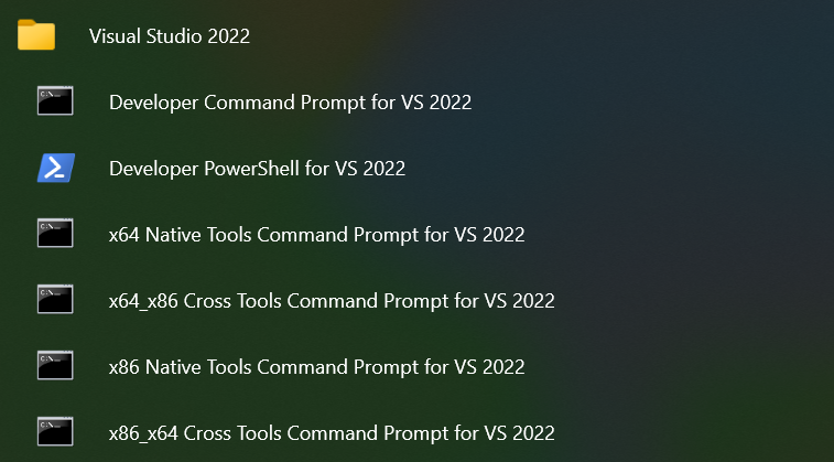 Visual Studio 命令提示符工具区别与使用场景_developer command prompt for vs-CSDN博客