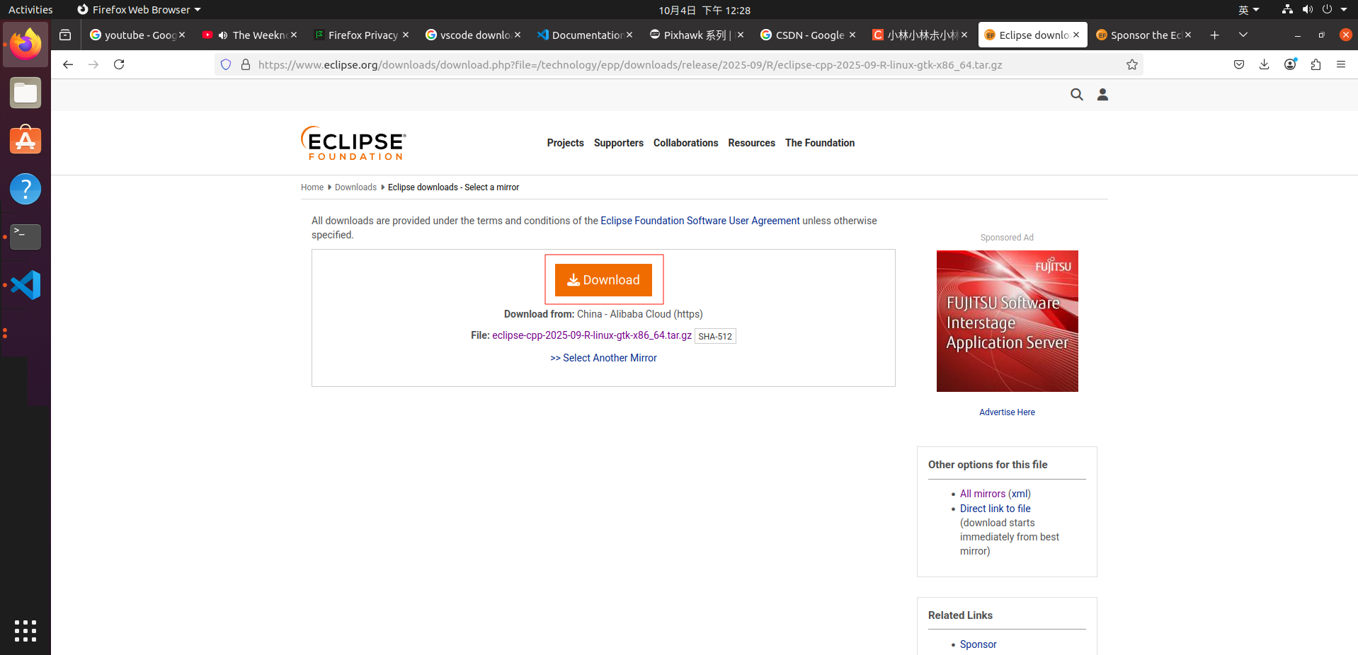 Ubuntu 20.04.6安装Eclipse-CSDN博客
