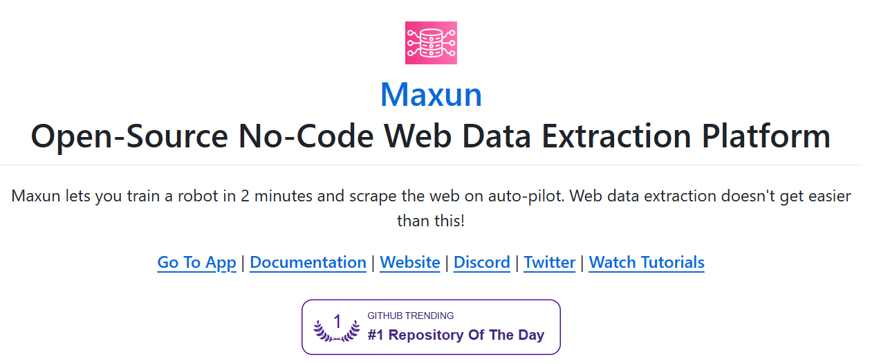 Maxun：开源无代码网页数据提取平台的新选择
