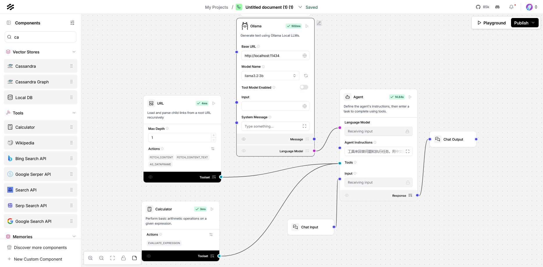 langflow搭建可以调用工具的智能体_langflow 大模型配置-CSDN博客