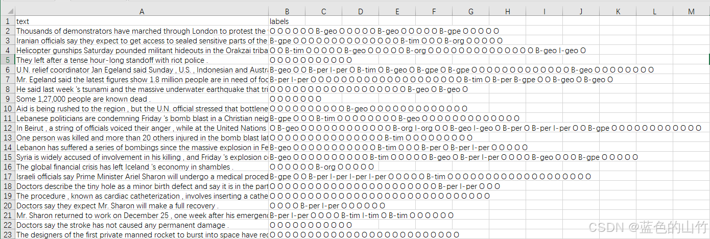 [命名体识别-NER]基于预训练的BERT模型_bert 模型做ner任务-CSDN博客