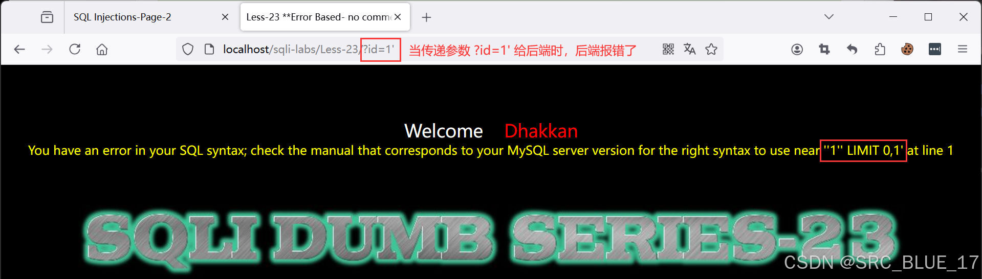 SQLI LABS | Less-23 GET-Error Based-Strip Comments-CSDN博客
