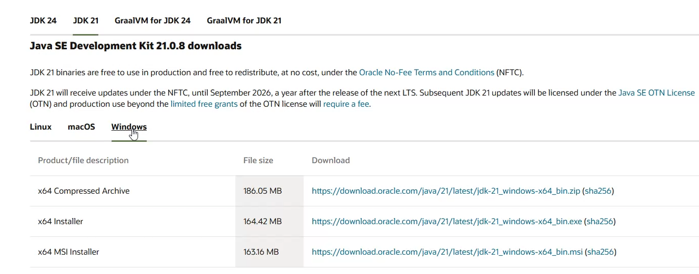 JDK21的下载与安装(2025.8.2)_java21下载-CSDN博客