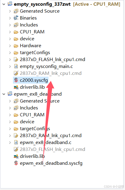 DSP用sysconfig配置自动生成三路互补EPWM，20Khz,带死区(适用28335（不含）以上的芯片)_dsp sysconfig ...