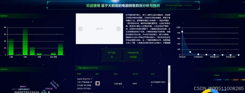 python+java+nodejs基于vue基于大数据的电脑销售数据分析与预测-计算机毕业设计_nodejs 读取大数据 excel-CSDN博客