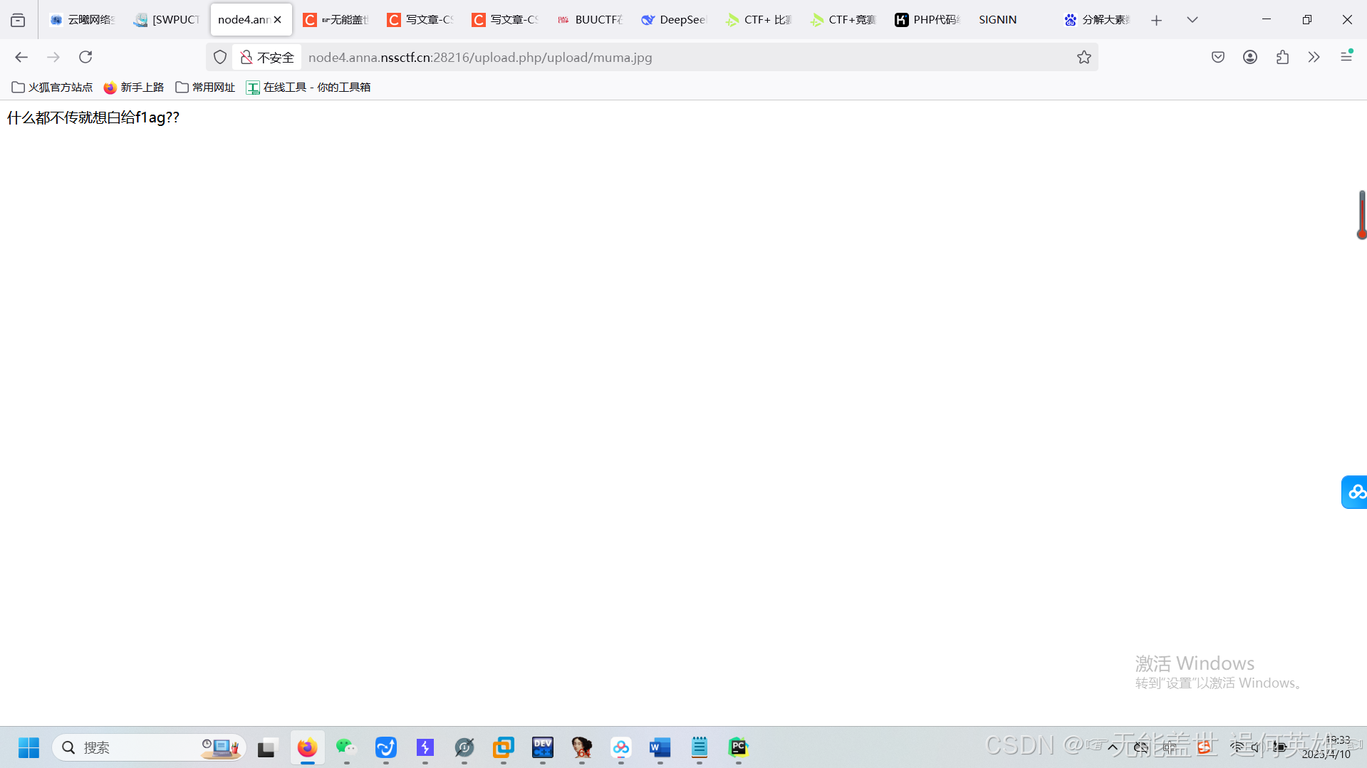MIME类型以及NSSCTF Upload例题_ctf upload 远程识别文件类型-CSDN博客