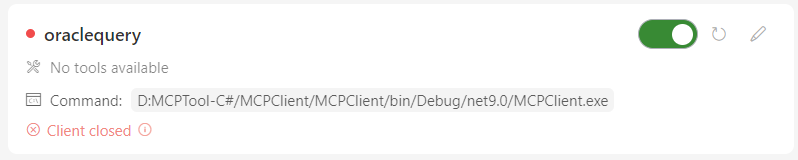 [MCP系列2]一个小时写一个MCP工具，让大模型访问本地Oracle数据库(C#完整代码可运行版)_oracle mcp-CSDN博客