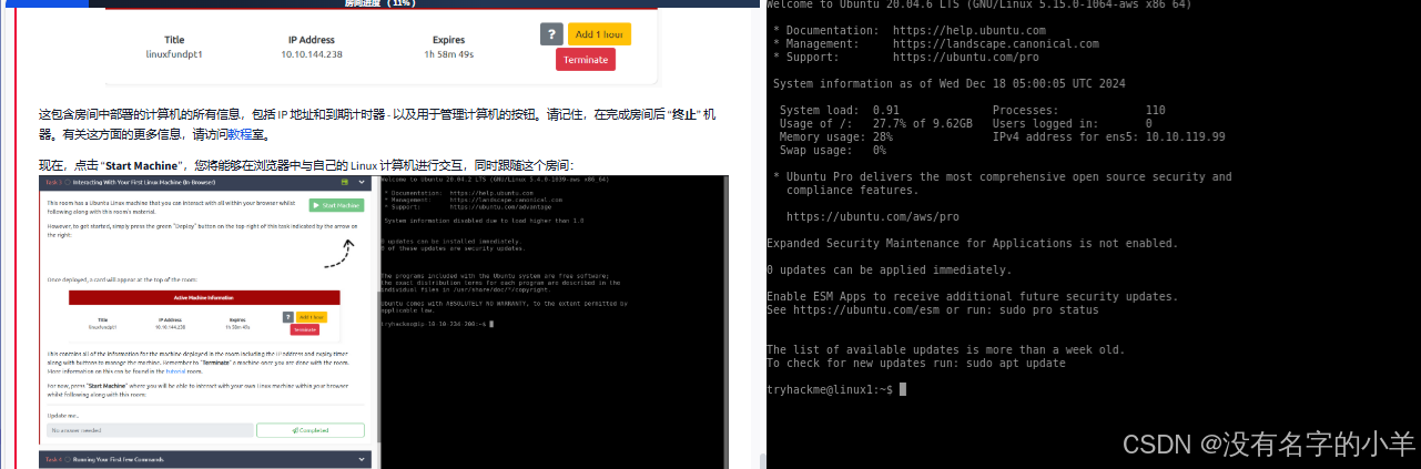 tryhackme-Pre Security-Linux Fundamentals Part 1（Linux系统基础部分1）_tryhackme的linuxfundamentalspart1 ...