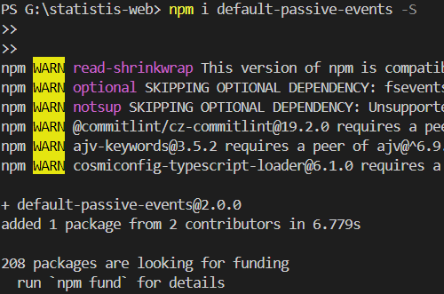 Added non-passive event listener to a scroll-blocking ‘mousewheel ...