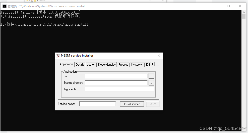 使用NSSM将.Net Core 的应用程序.exe文件，注入到Windows服务中_nssm.exe-CSDN博客