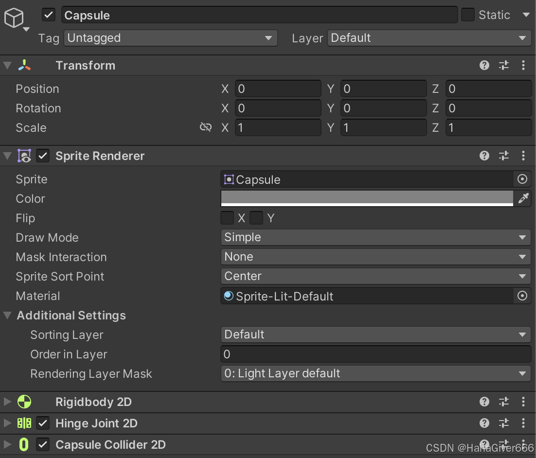 Unity 2D 物理系统 - HingeJoint2D制作摆锤链条及吊桥-CSDN博客