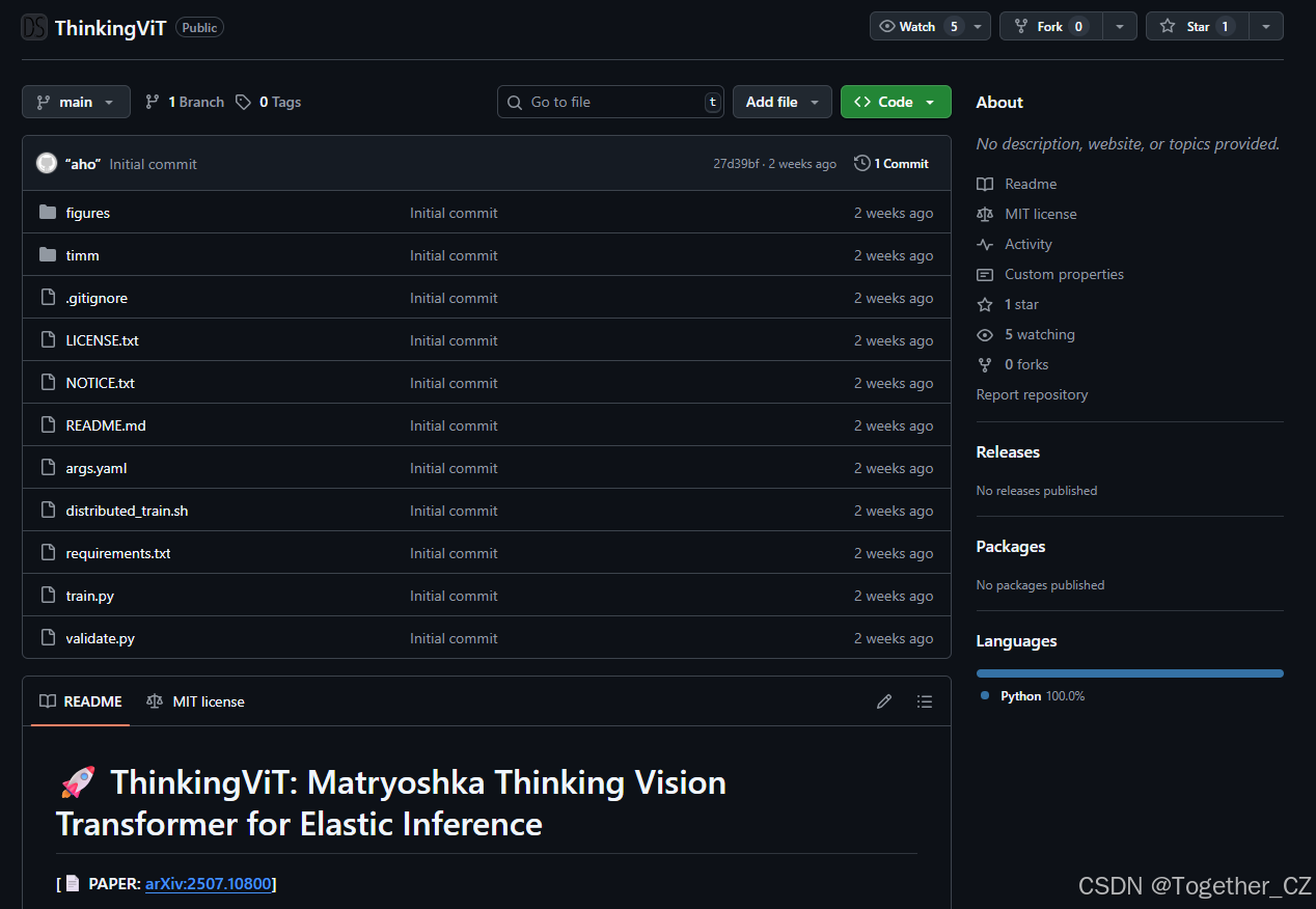 ThinkingViT: Matryoshka Thinking Vision Transformer for Elastic ...