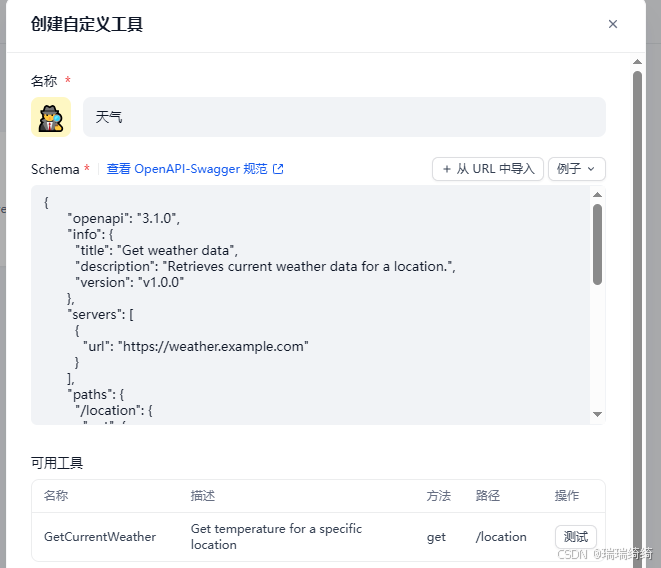 第五章 Dify社区版使用篇-工具-自定义_dify openapi swagger-CSDN博客