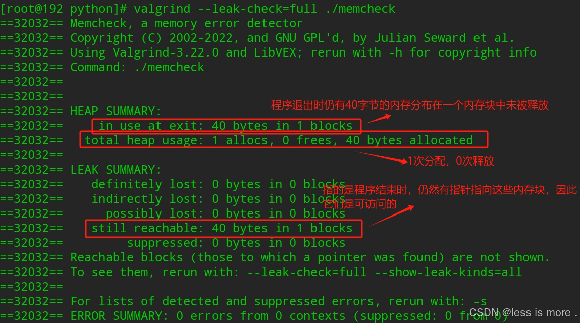 内存调试工具valgrand实践之Memcheck-CSDN博客