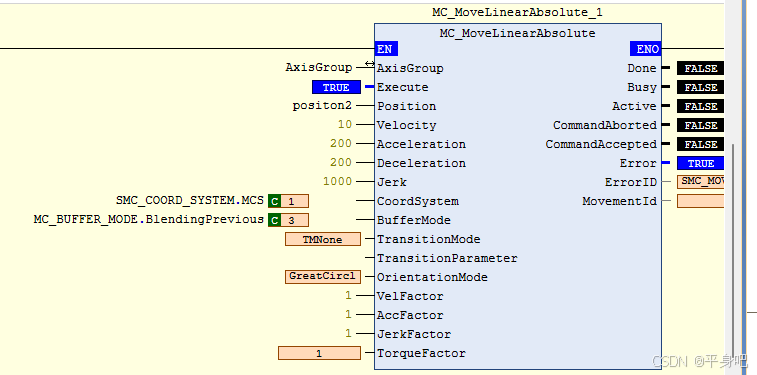 基于PLCOpen运动控制中的BufferMode和TransitionMode-CSDN博客