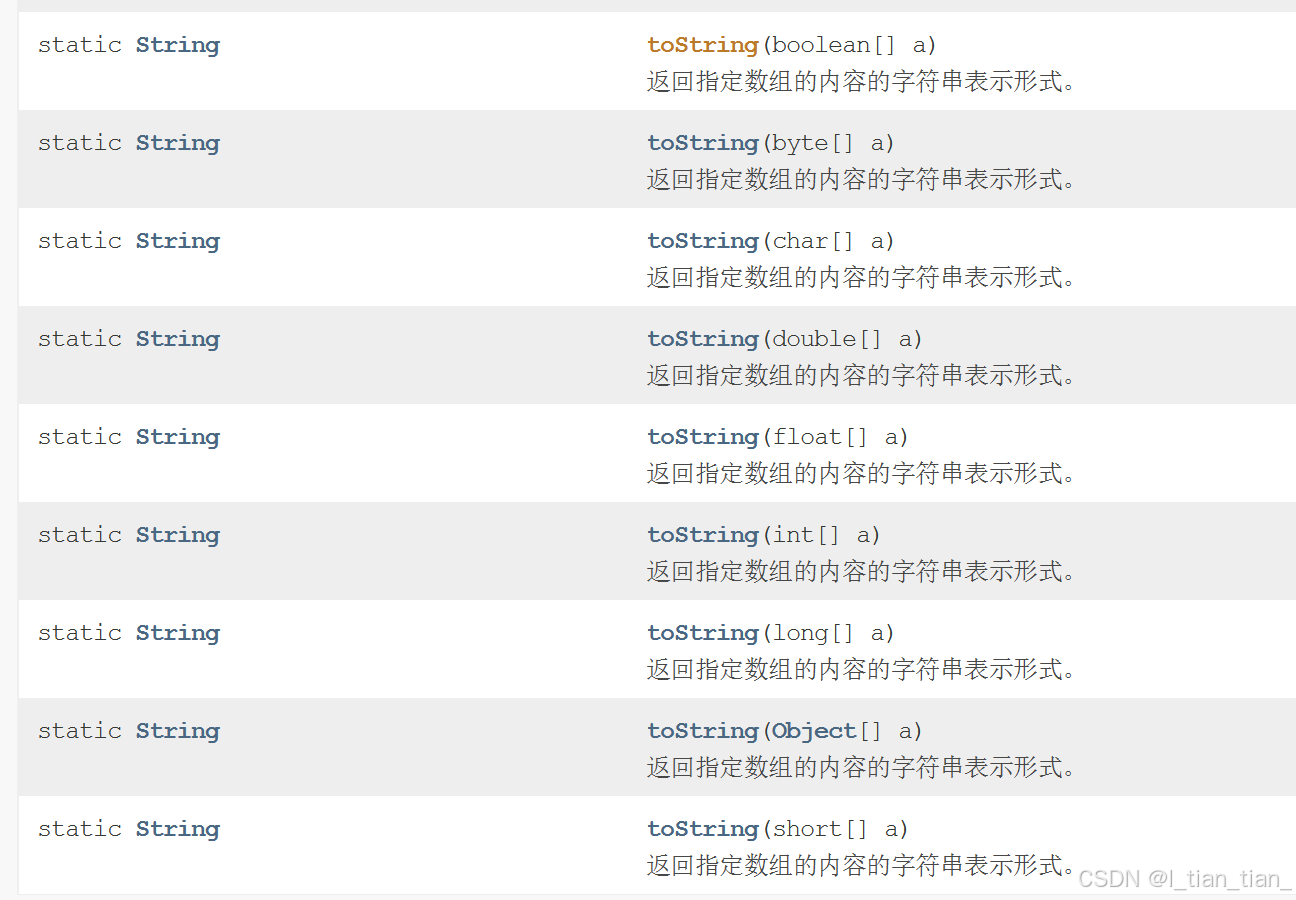 JAVA常见的算法API——Arrays_java数组api-CSDN博客