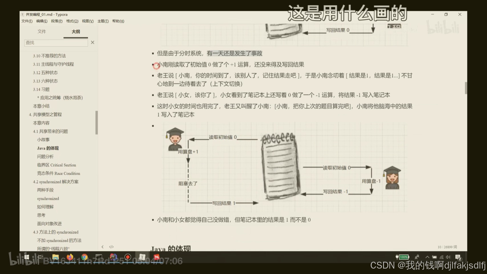 4 共享模型 管程，线程安全、同步、锁、 Synchronized 使用和分析，变量的线程安全分析，list 的线程不安全 Csdn博客