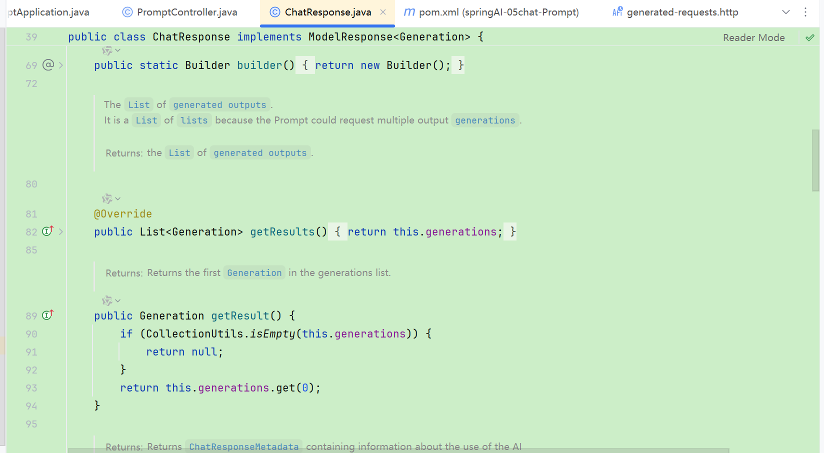 编写Prompt的程序，限定回答问题的范围（流式返回）、Flux＜ChatResponse＞和Flux＜String＞的区别、以及进行 ...