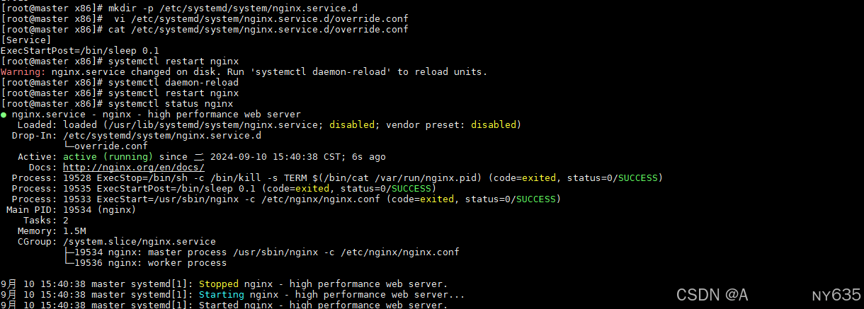 nginx报错 Can‘t open PID file /var/run/nginx.pid (yet?) after start: No such file or directory-CSDN博客