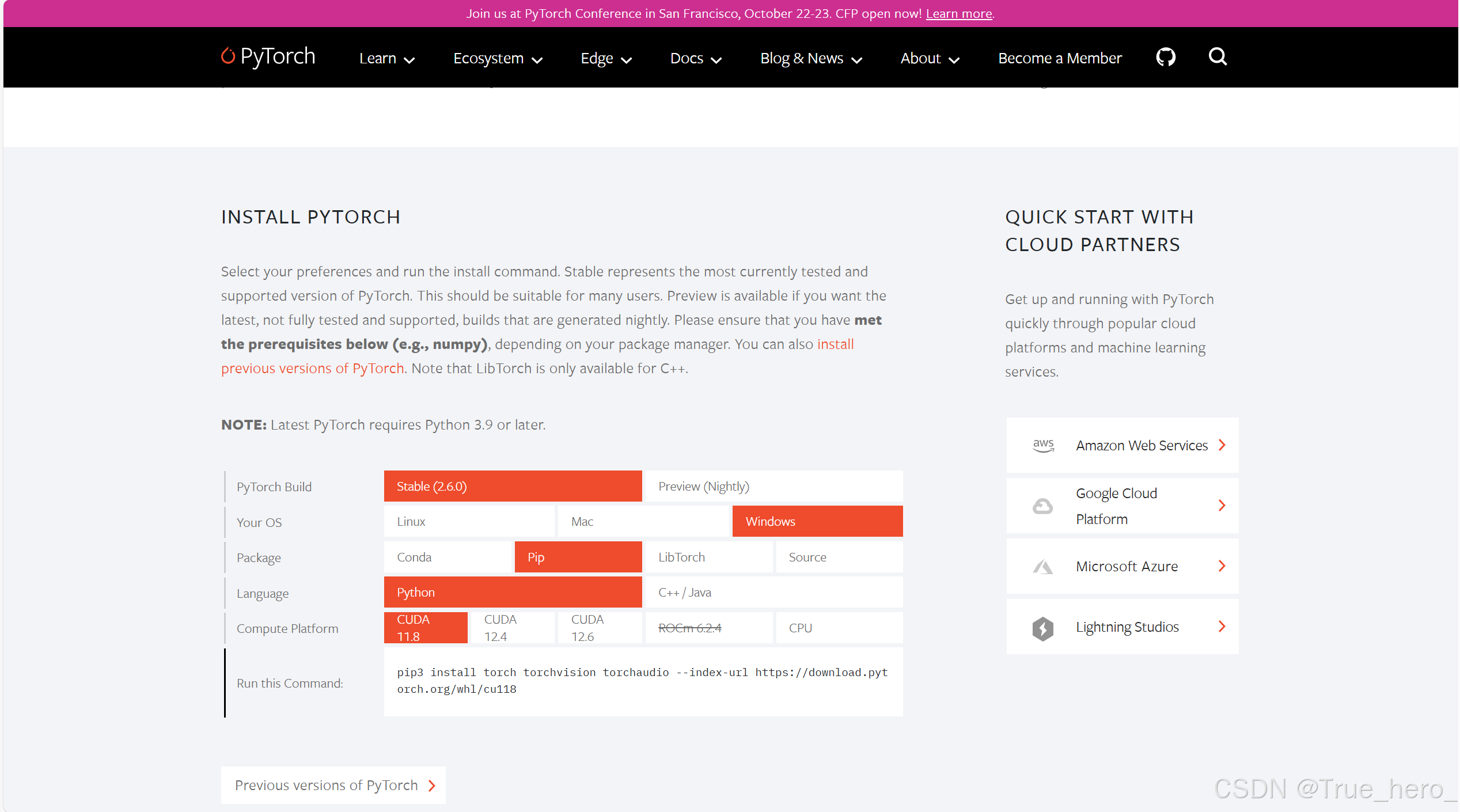 最新版2025Anaconda/Cuda/Pytorch/Pycharm超详细下载安装流程总结_pytorch下载-CSDN博客