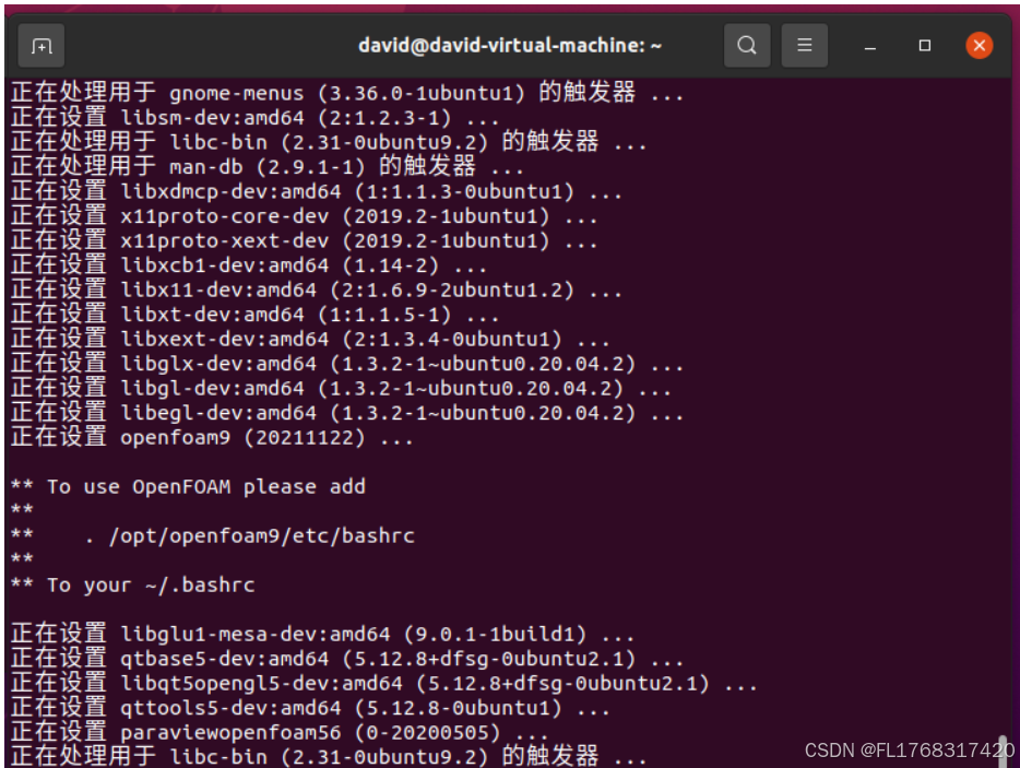 ubuntu下OpenFoam+Paraview安装测试教程_openfoam安装教程-CSDN博客