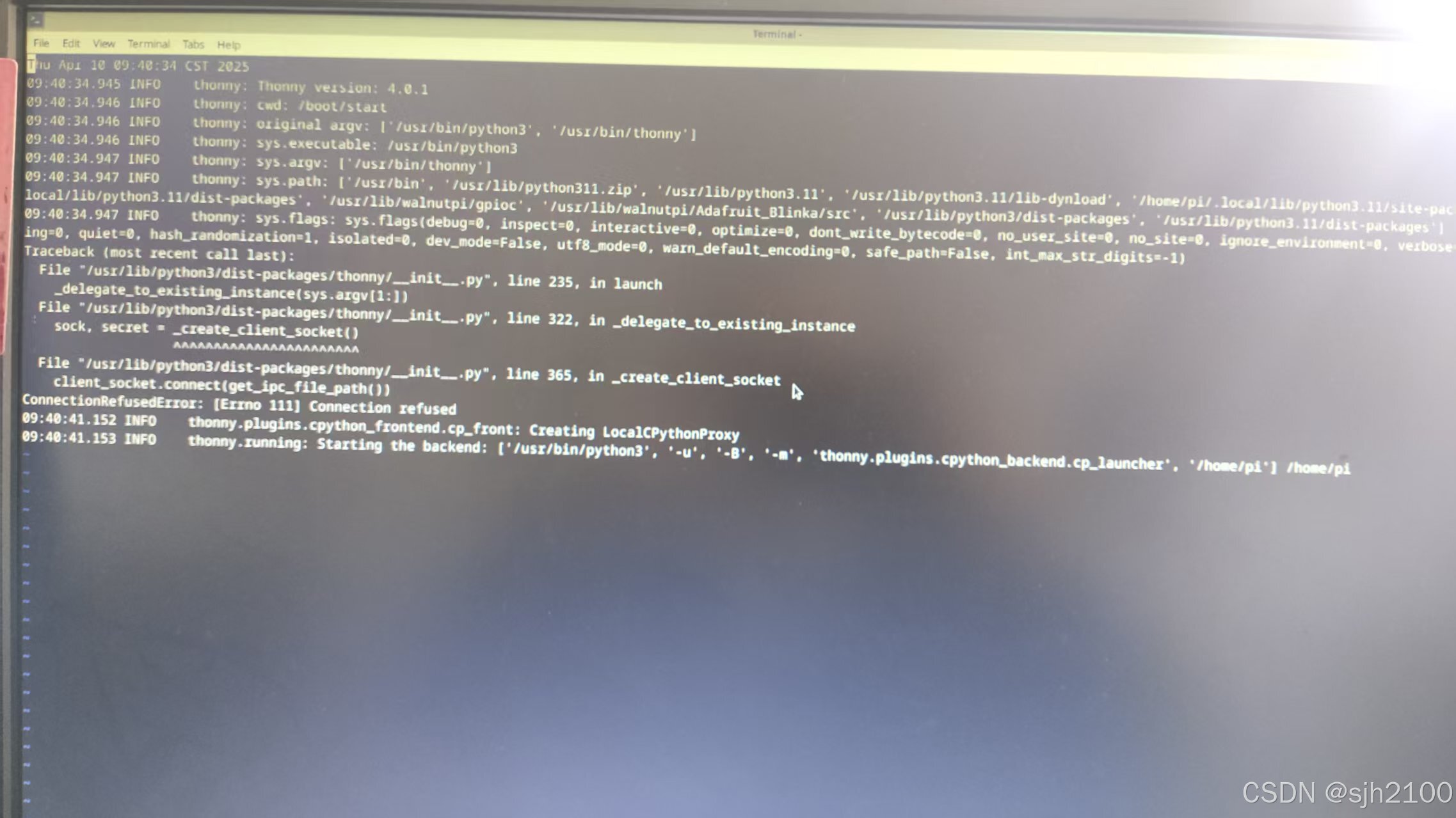 核桃派2B 开机自动运行Python代码没有反应-CSDN博客