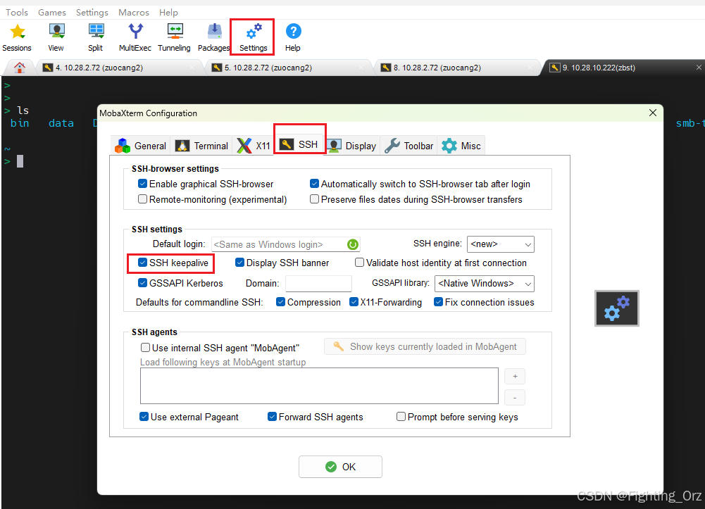 mobaxterm 常用设置_mobaxterm ssh设置-CSDN博客